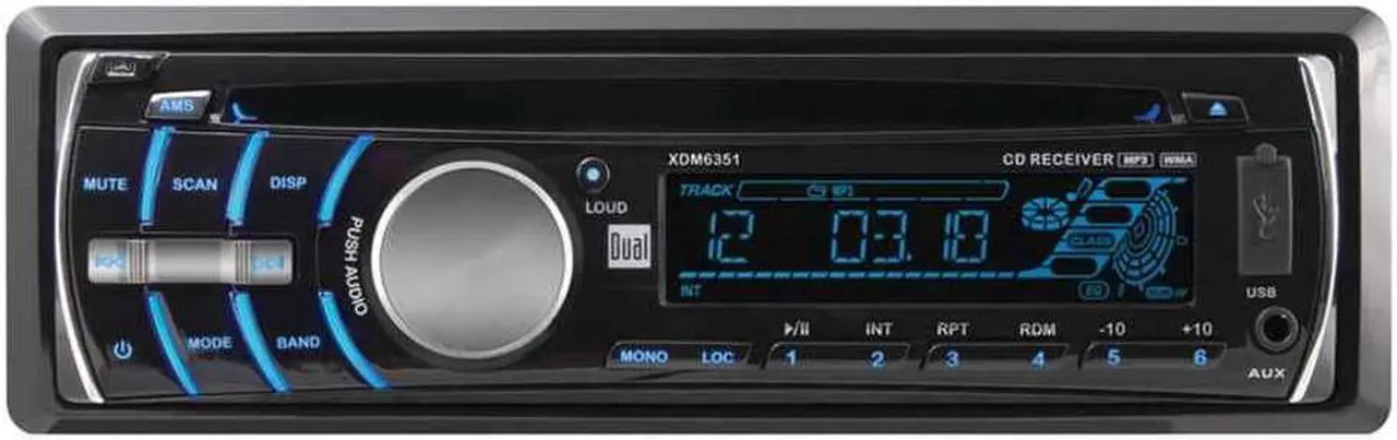 NEW DUAL XDM6351 AM/FM/CD/MP3/WMA CAR AUDIO RECEIVER WITH USB & AUX ...