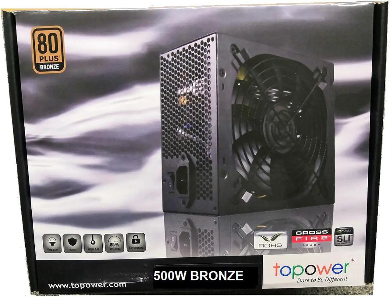 TOPOWER TOP-500D 500W EPS12V / ATX12V SLI Ready CrossFire Ready 80 PLUS ...