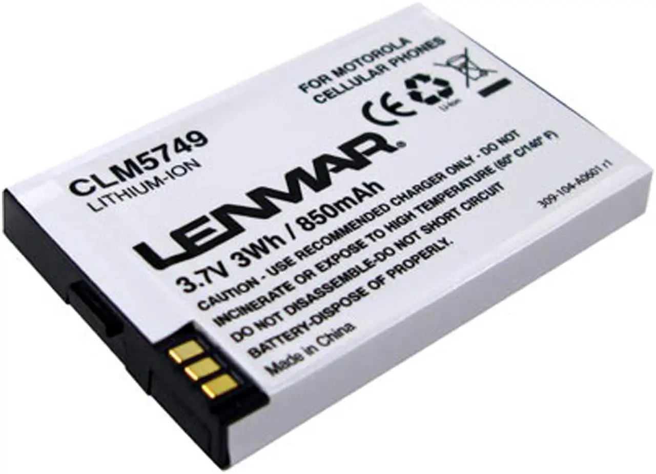 Lenmar 850 mAh Replacement Battery for Motorola v170, v176, C157 ...