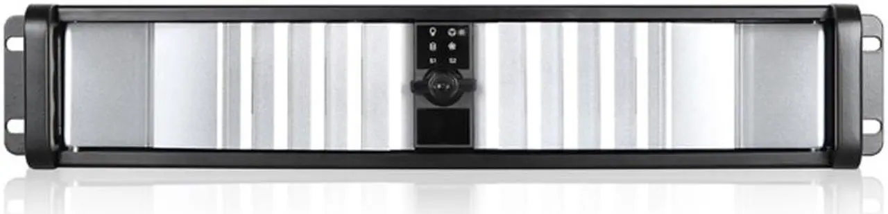 iStarUSA D-200SEA-SL-RAIL24 2U Compact Stylish Rackmount Chassis with ...
