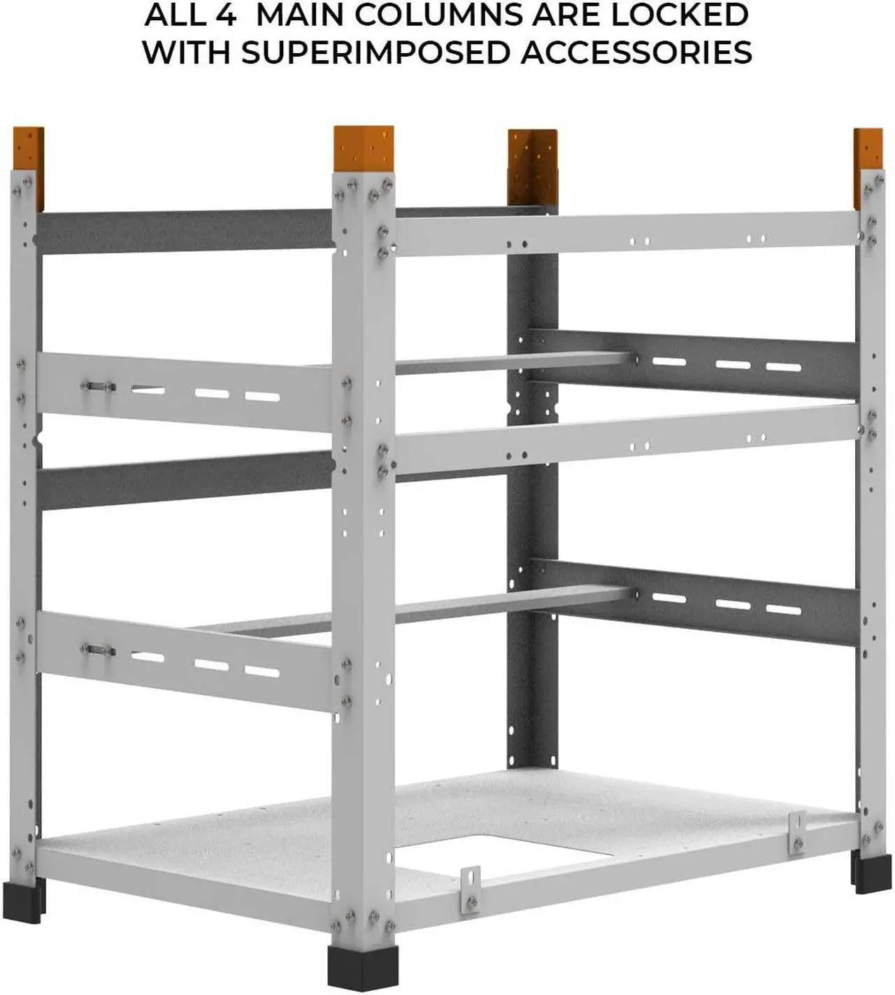 AAAwave The Sluice V.2 12 GPU Mining Rig Frame and 4 pcs of stacking ...