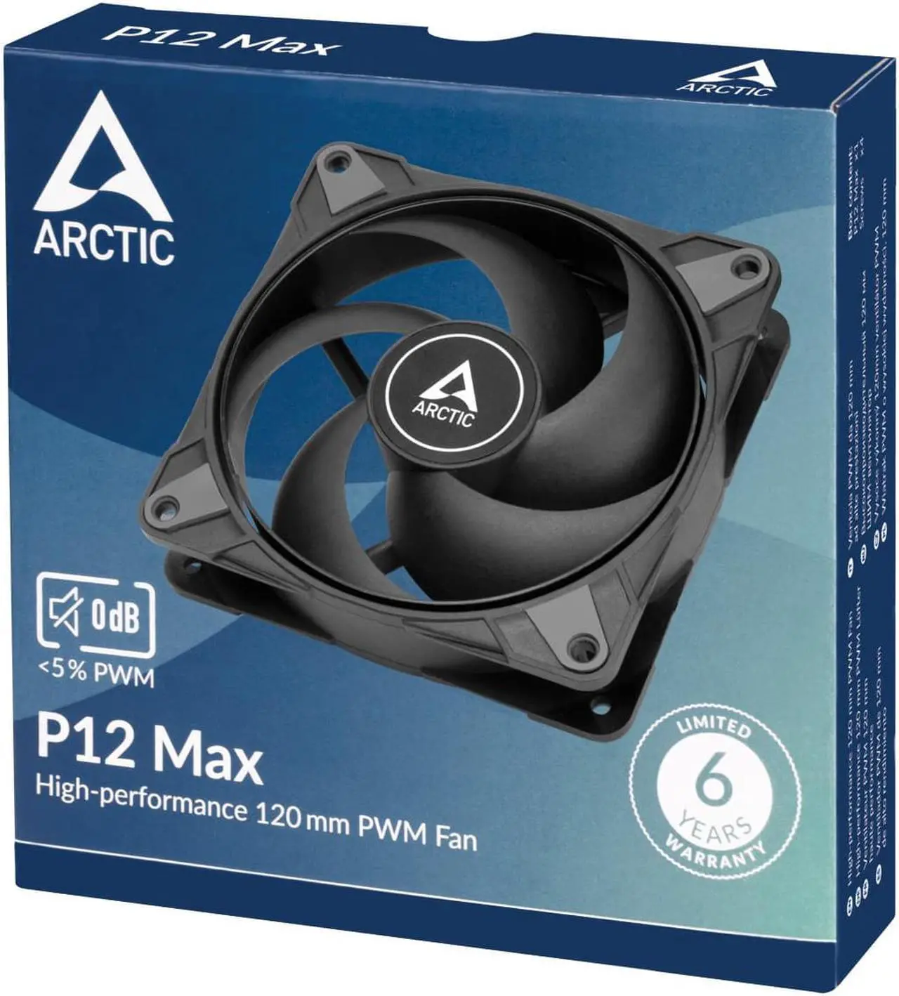 ARCTIC P12 Max - High-Performance 120 mm case Fan, PWM Controlled 200 ...