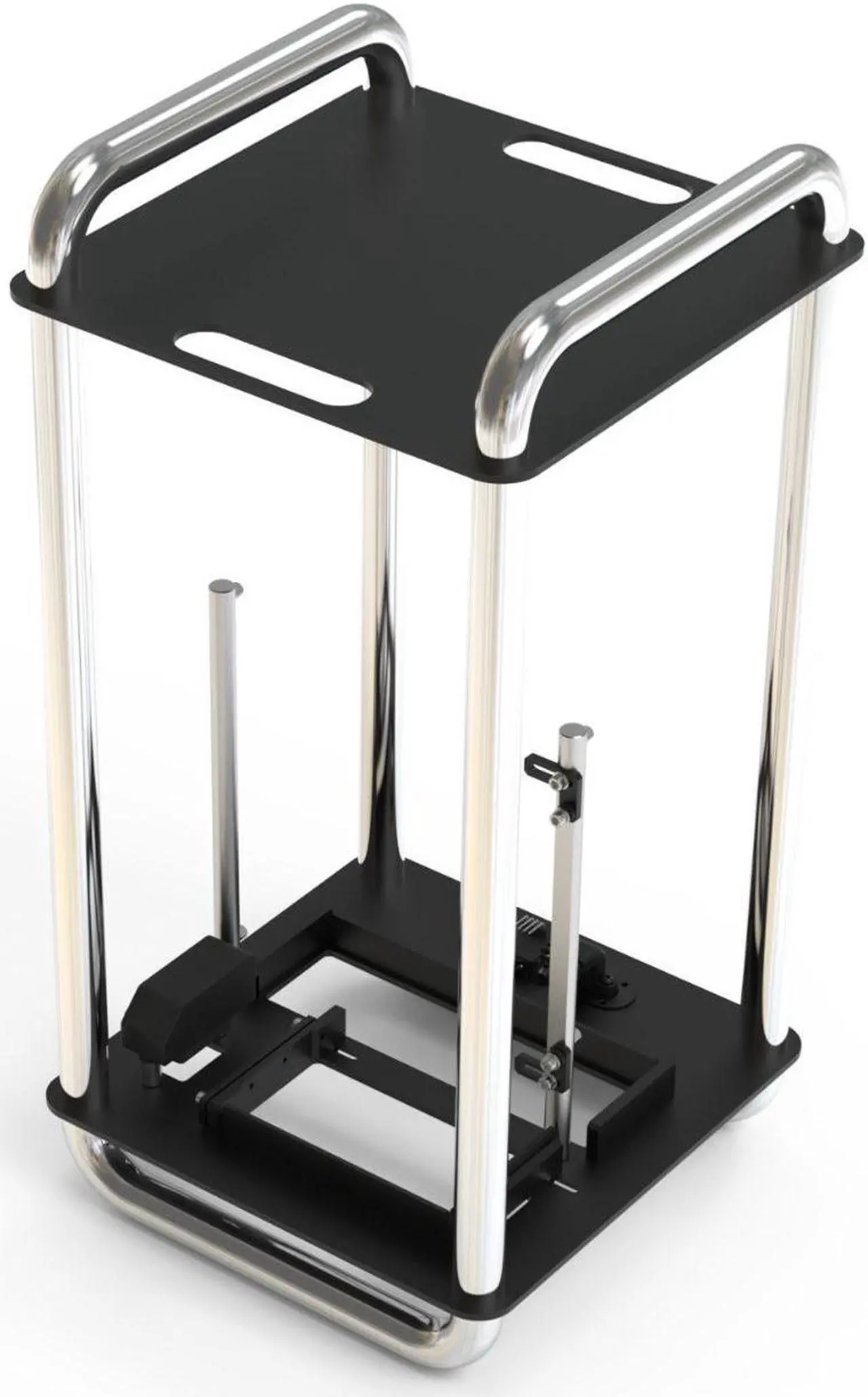 Streacom STDA6C DA6 Open PC ITX Case - Chrome - Newegg.com