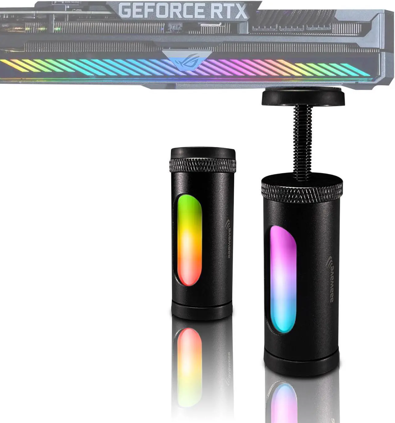 AAAwave AURAWAVE GPU Support Bracket, Gaming Graphics Card Brace ...