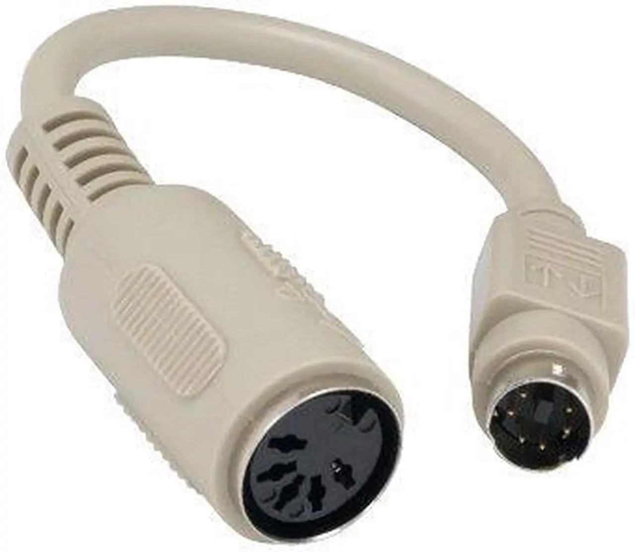 Kentek 6 Inch IN Mini DIN6 PS/2 Male to DIN5 AT Female Keyboard Adapter ...