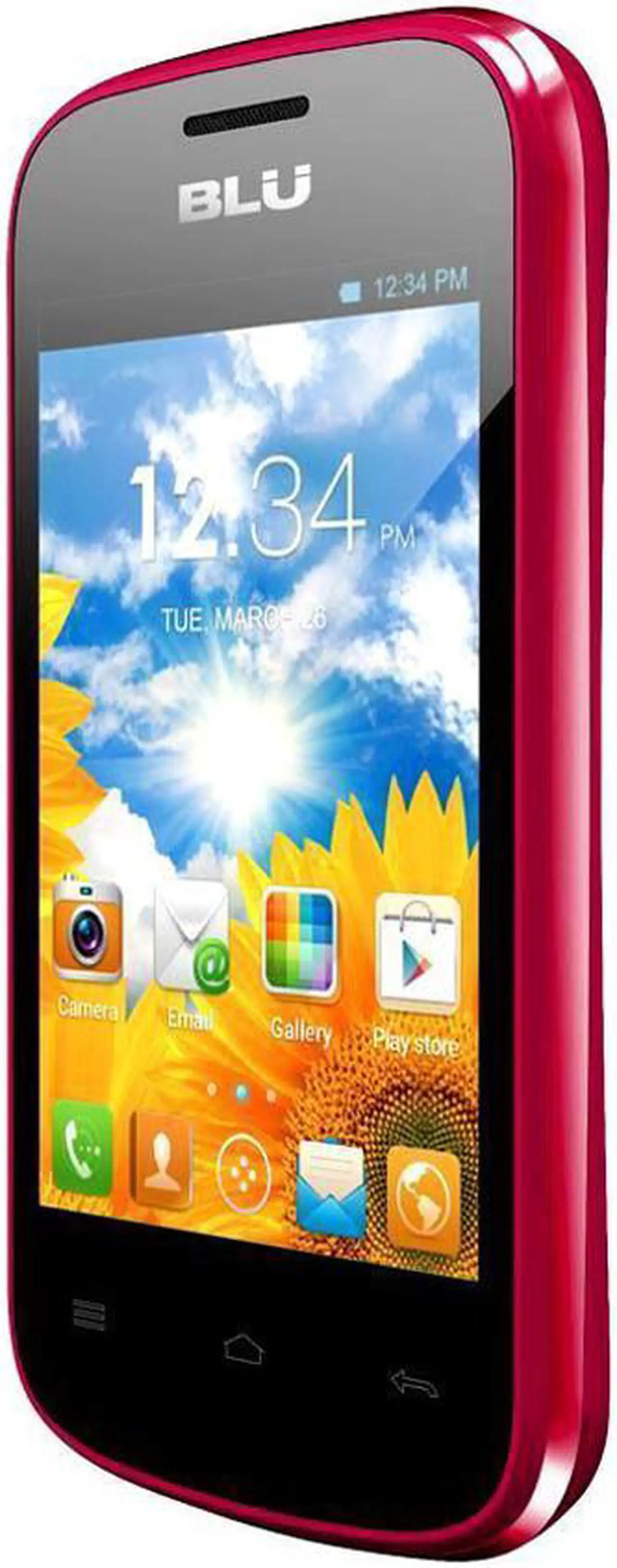 BLU Dash JR D140 Pink Unlocked GSM Cell Phone with 3.5-inch Touch ...