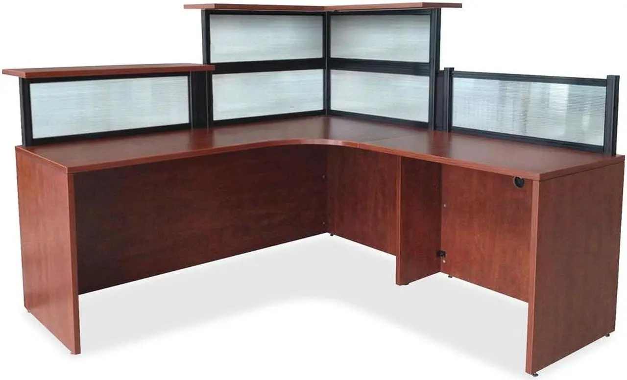 Lorell Desktop Panel System Corner Transaction Top - 42" Width x 11.8 ...