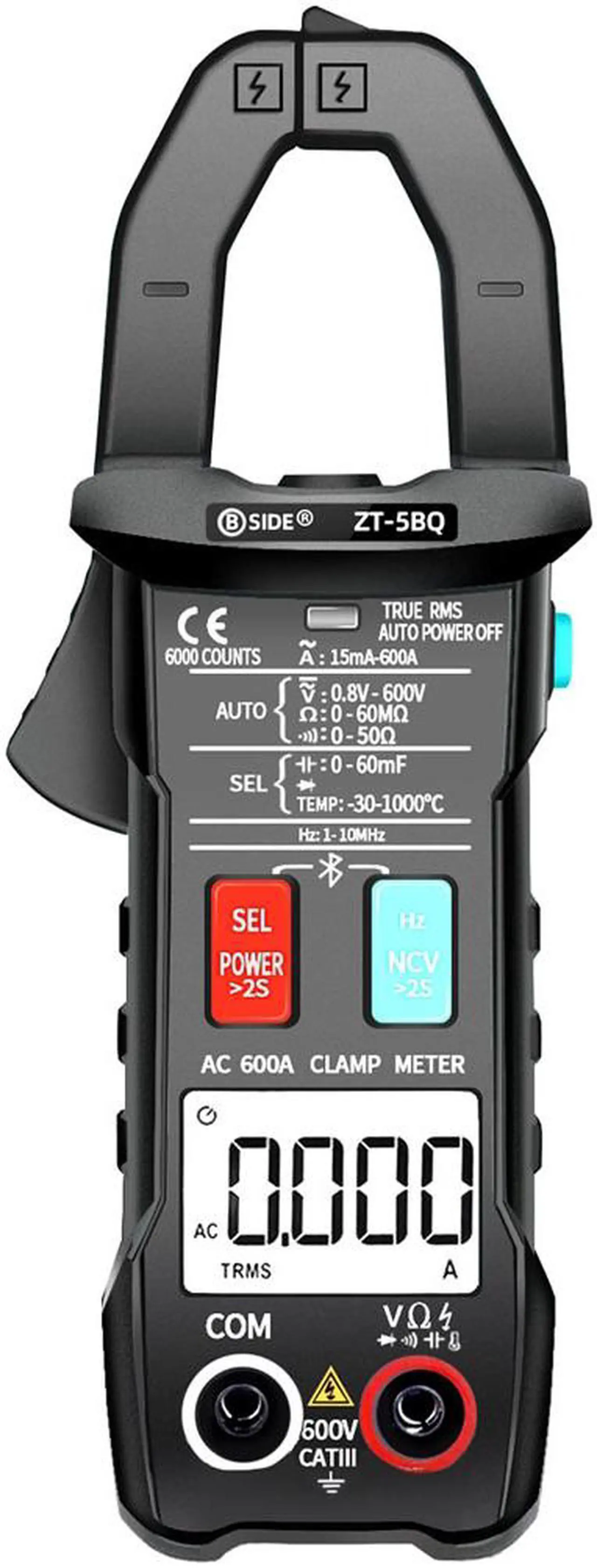 BSIDE ZT-5BQ Wireless Clamp Meter Digital Technology Smart Multimeter ...