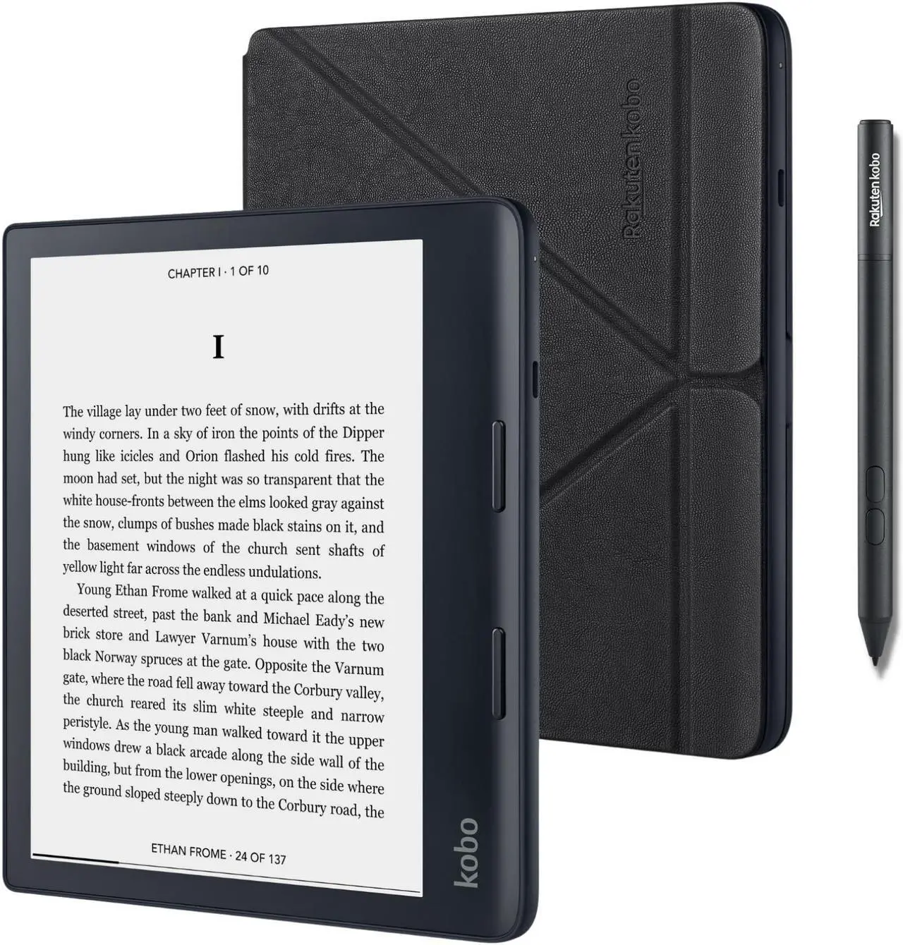 Kobo Sage eReader Bundle with Black SleepCover and Stylus - Newegg.com