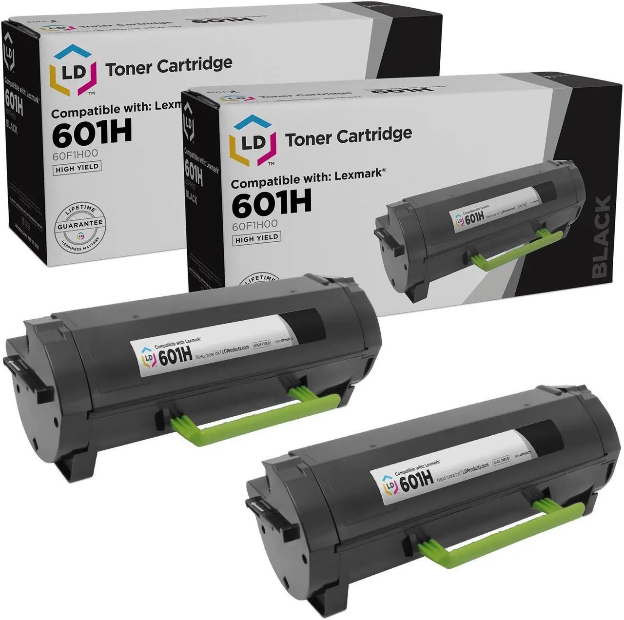 LD Products Compatible Toner Cartridge Replacement for Lexmark 601H ...