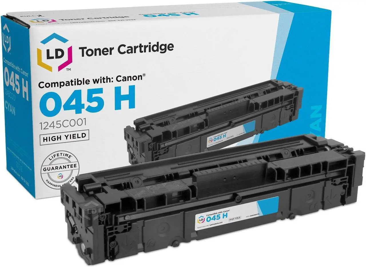 LD Products Compatible Toner Cartridge Replacement for Canon 045H 1245C001 High Yield (Cyan ...