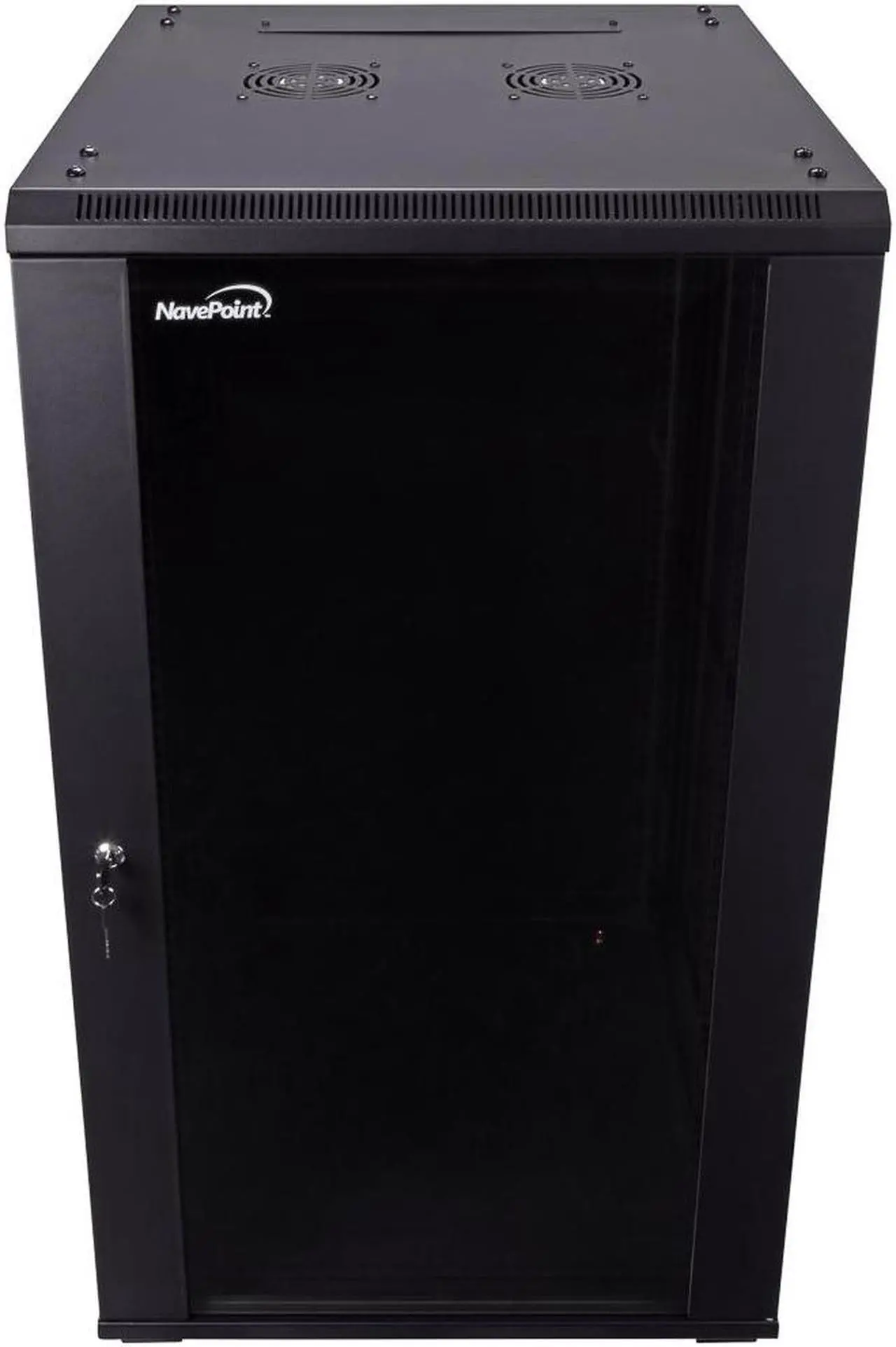Navepoint 22U Networking Cabinet 600mm Depth with Casters, Fans ...