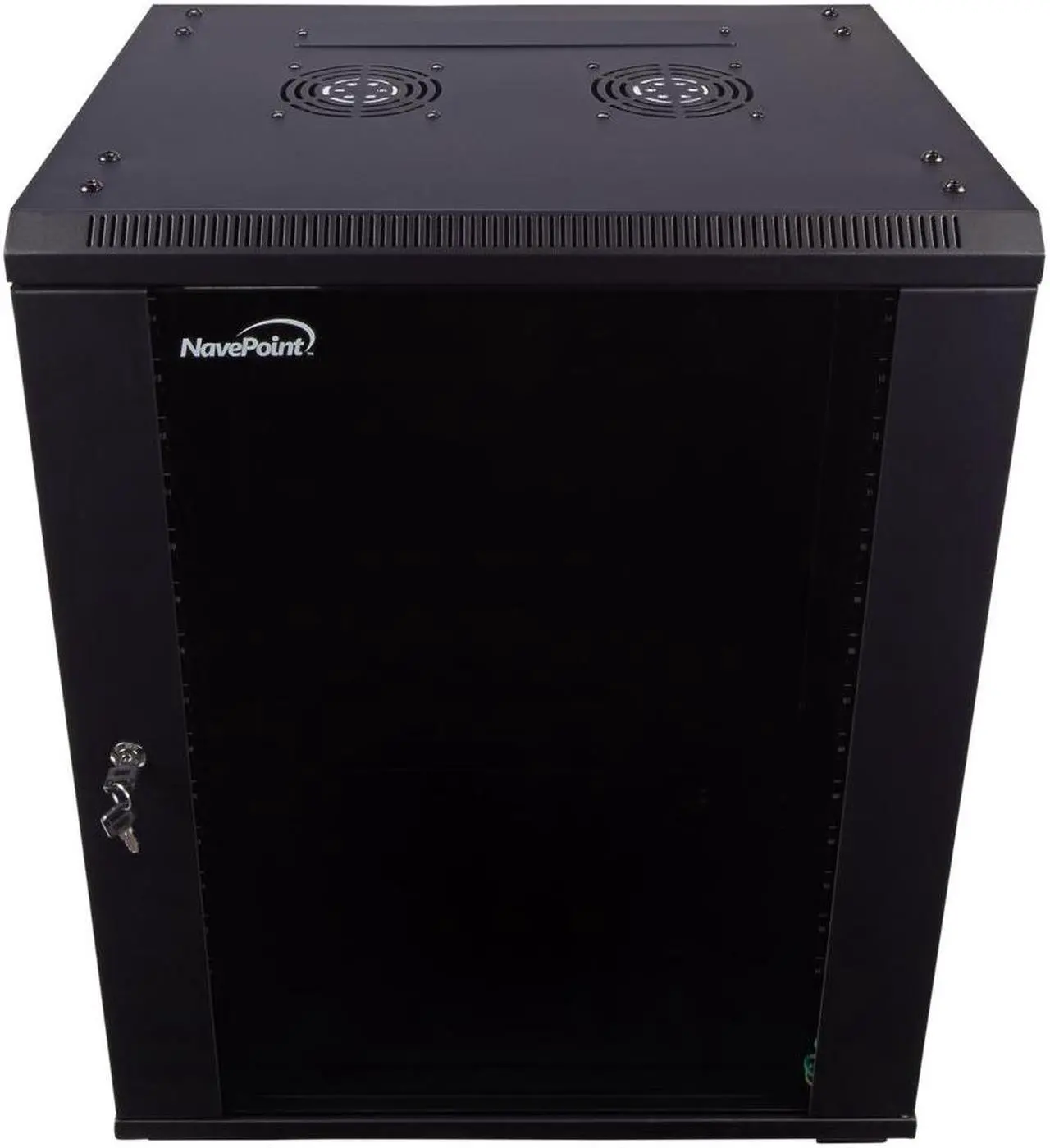 Navepoint 15U Networking Cabinet 450mm Depth with Casters, Fans ...