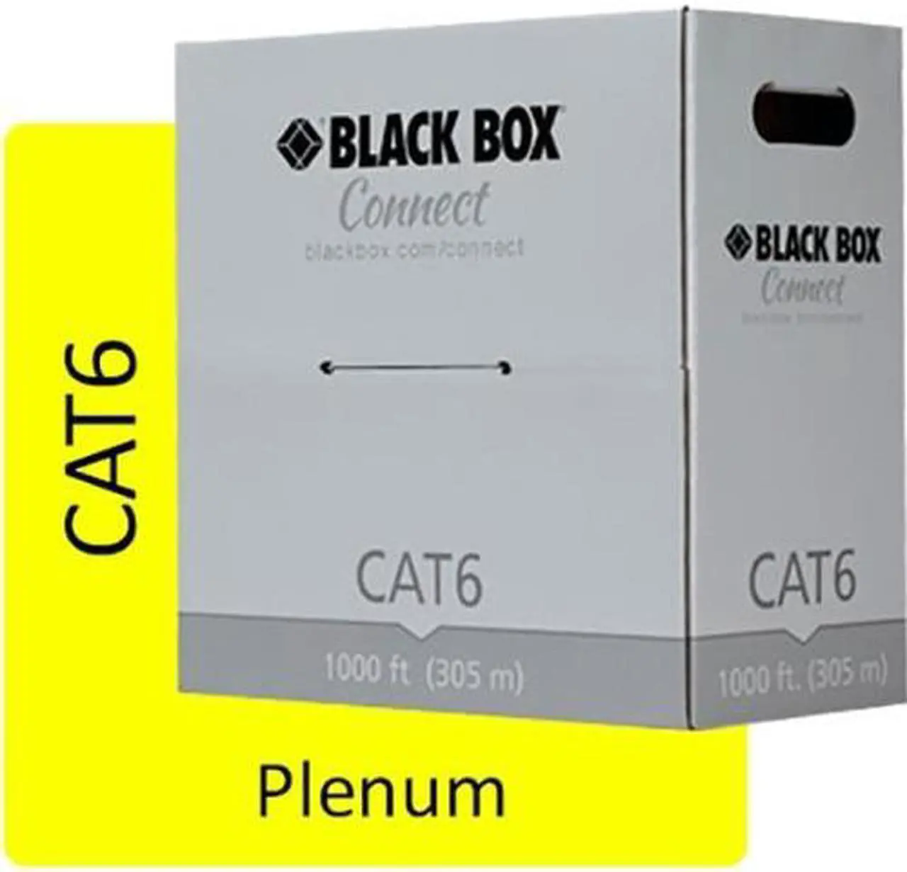 Black Box C6-CMP-SLD-YL 1000-Ft. Cat6 250-Mhz Solid Bul K Cable Utp Cmp ...