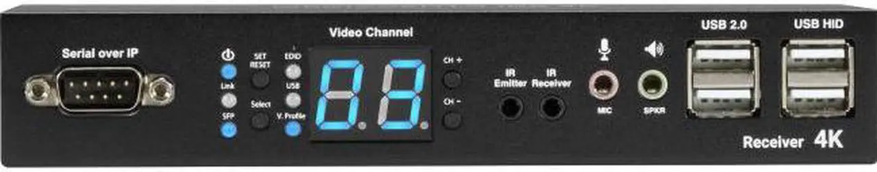 Black Box VX-HDMI-4KIP-RX MediaCento IPX 4K Receiver HDMI USB Serial IR ...