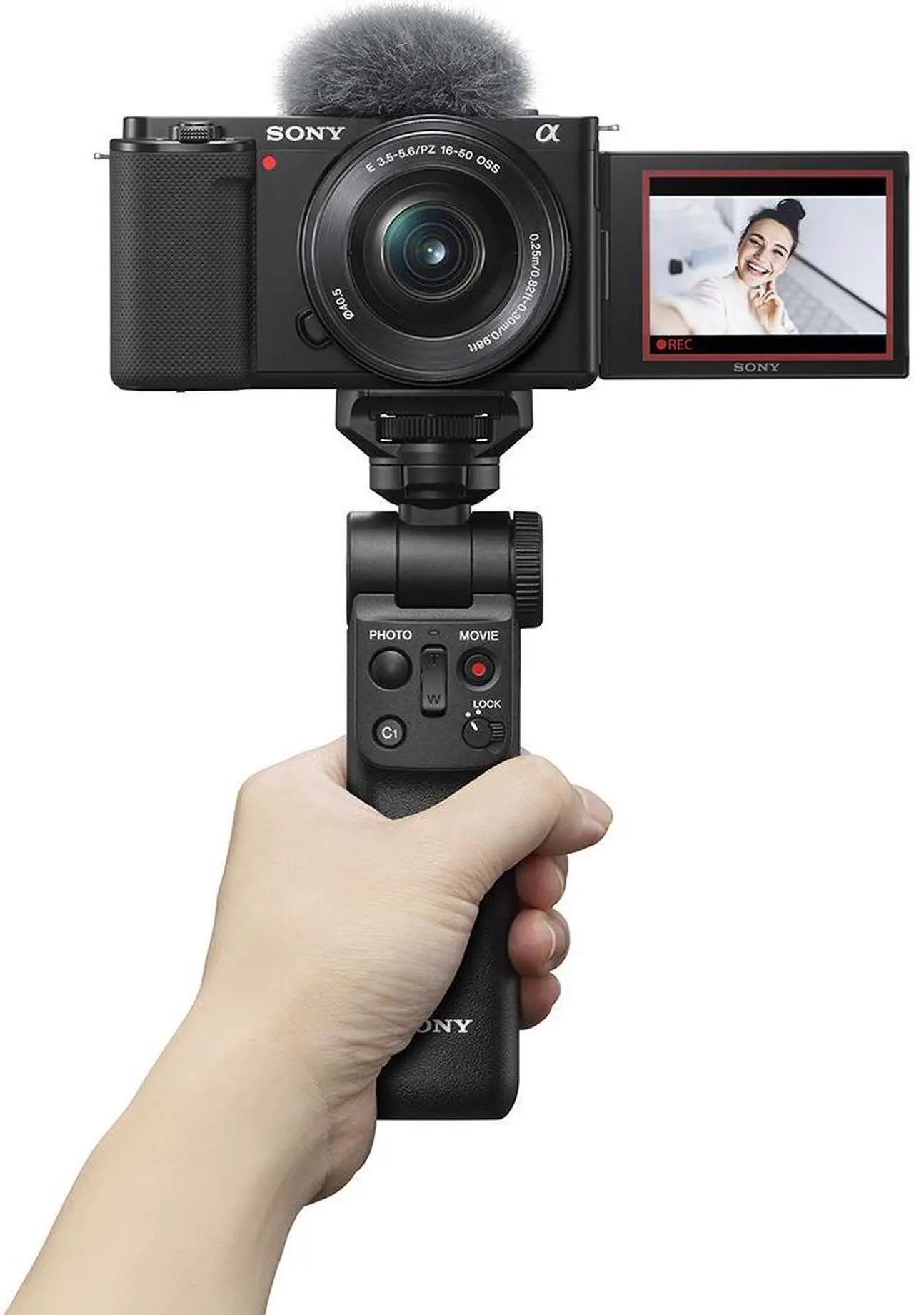 Sony ZV-E10 Mirrorless Camera with 16-50mm Lens, Black #ILCZV-E10L/B ...