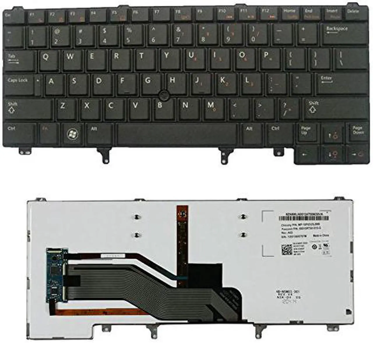 New Laptop Keyboard US layout Black color with Backlit with pointer for ...