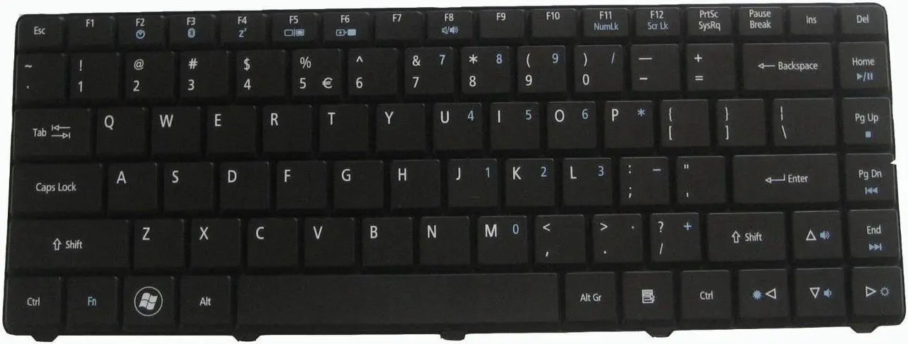 New Laptop Keyboard for Acer/Gateway eMachines E520 E720 D520 D525 D720 ...