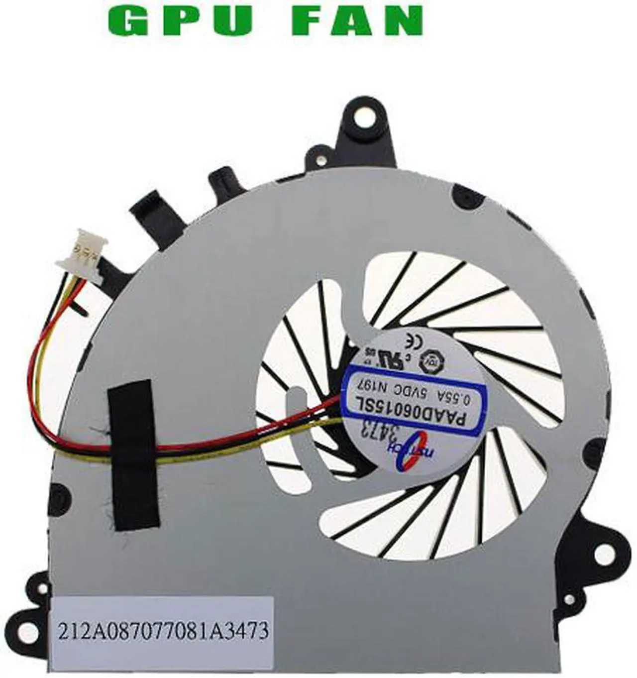 New for MSI GS70 2PE GS70 2QE GS70 ONC GPU Cooling fan PAAD06015SL N269 ...