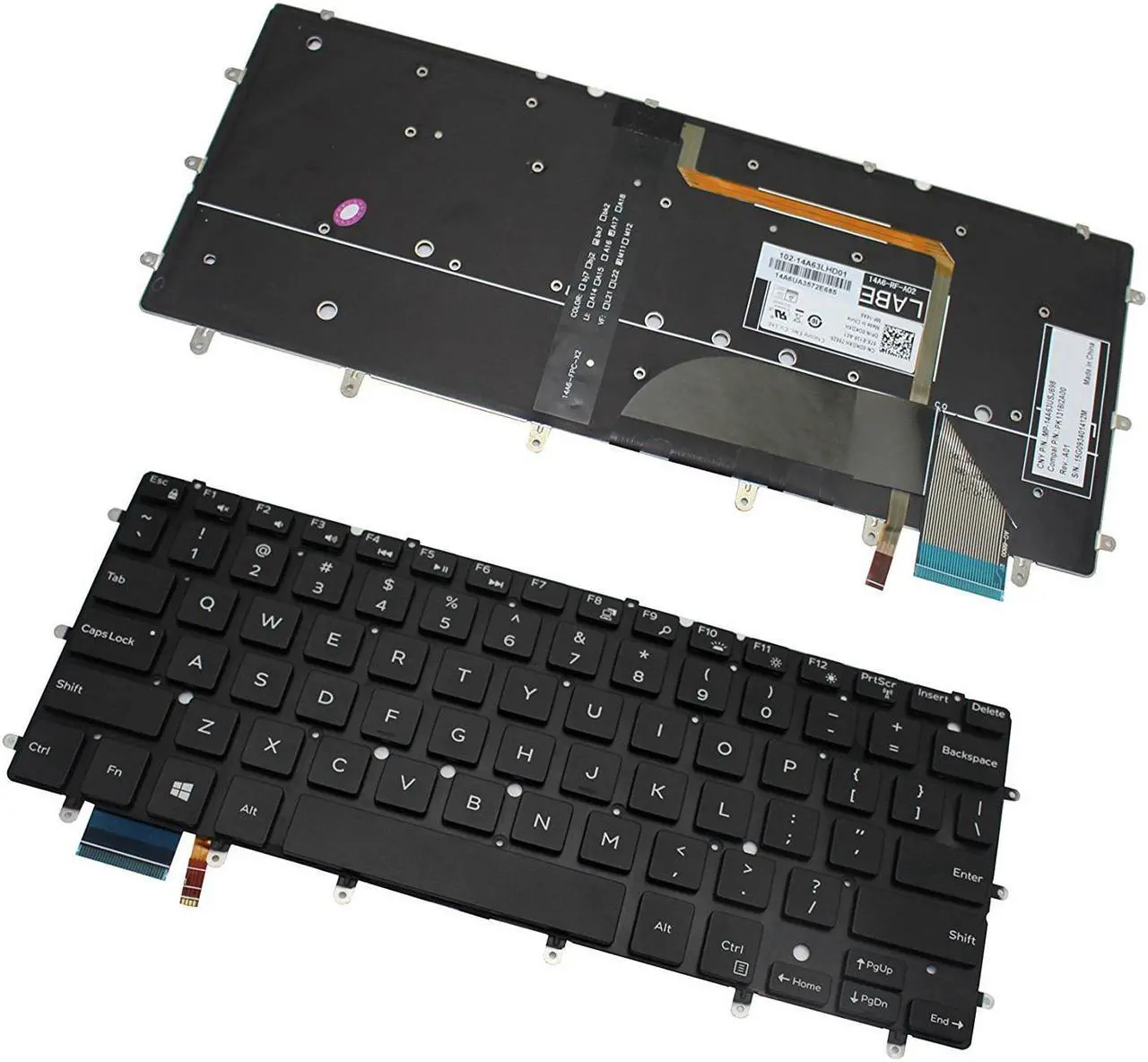 New for Dell XPS 13 9343 13 9350 9360 Keyboard US Backlit 0DKDXH NSK ...
