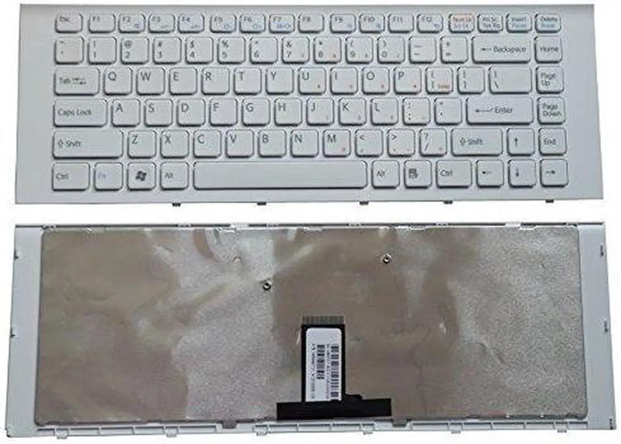 New US Layout White Keyboard with Frame for Sony Vaio VPCEG VPC-EG Vaio PCG-61911L PCG-61913L ...