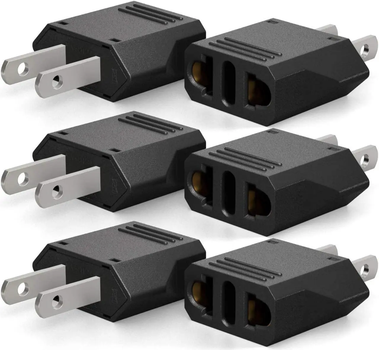 Corn Europe to American Outlet Plug Adapter, European EU to US Travel ...