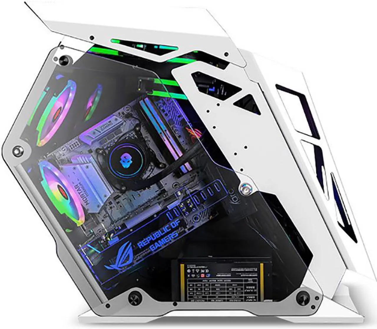 CORN K Plus ATX/Micro-ATX/iTX Middle Tower Gaming Computer Case with ...