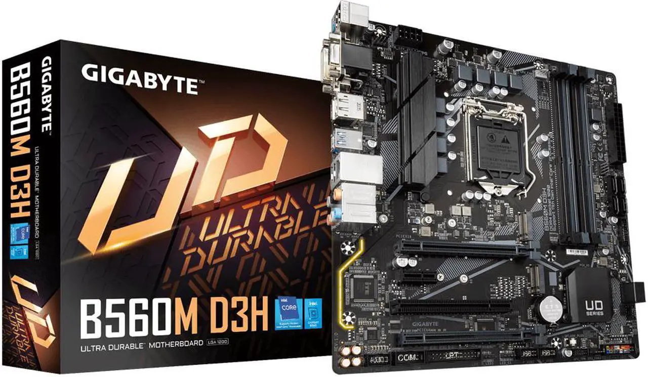 GIGABYTE B560M D3H Intel B560 Ultra Durable Motherboard with Direct 6+2 ...
