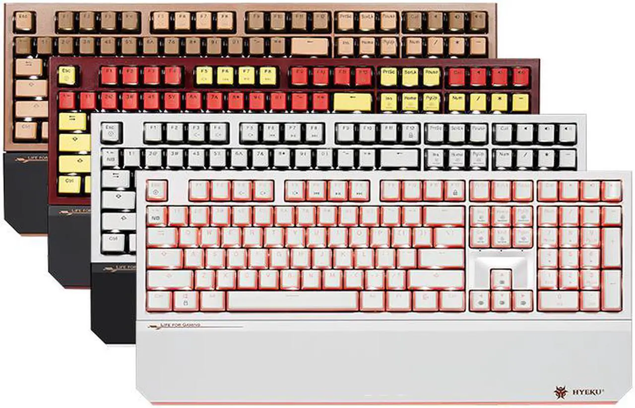 CORN X5 Mechanical Gaming Keyboard White LED Backlit Wired/2.4G ...