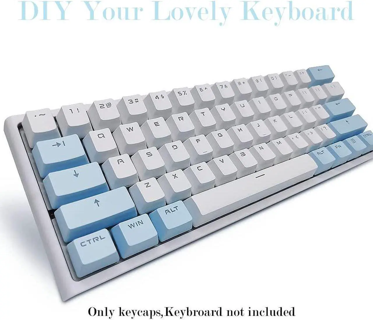 Corn Blue Keycaps-Custom Keycaps 60 Percent, Suitable for GK61/RK61 ...