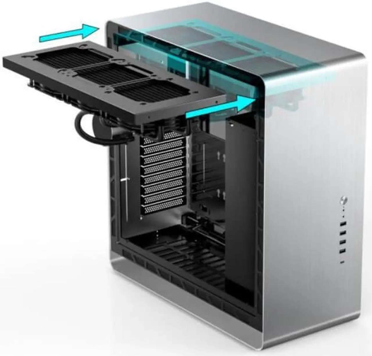 UMX6 Gaming Computer Case Supports E-ATX Motherboard Supports 360mm ...