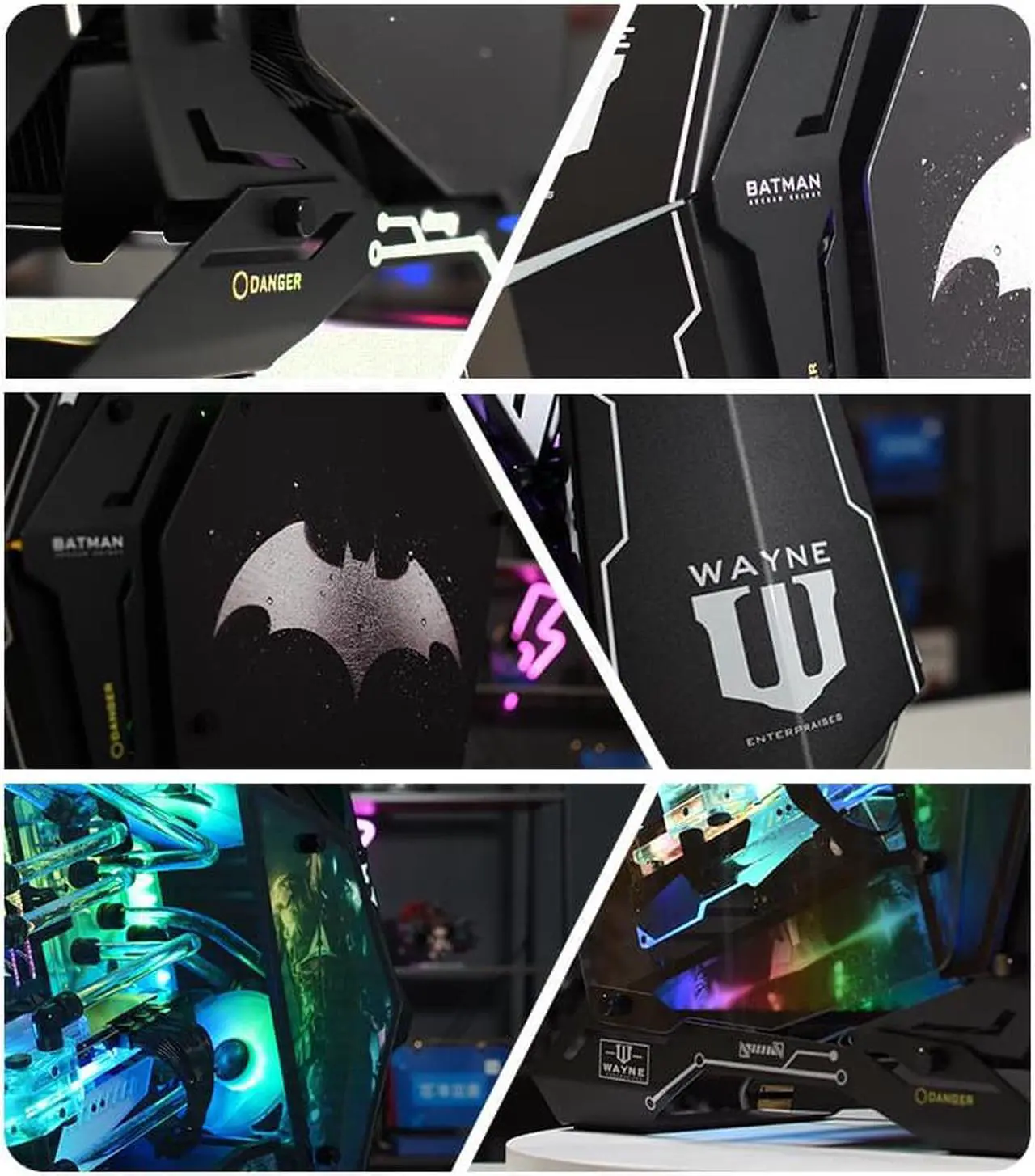 MOD3 Batman Gaming Computer Case Support EATX/ATX/ MATX/ ITX Batman ATX ...