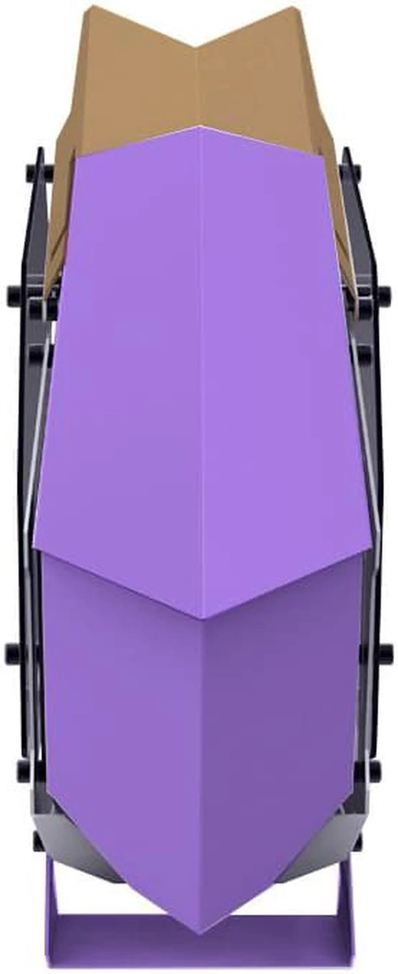 MOD3 Purple Full Tower Tempered Glass Gaming Computer Case, Support ...