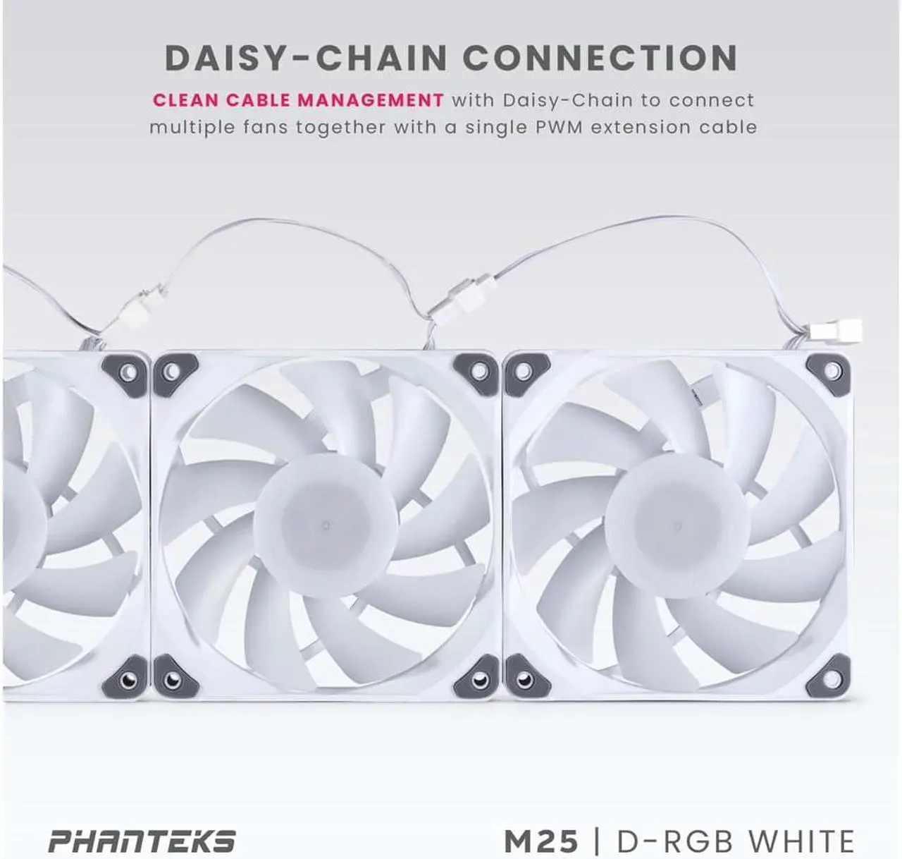 Phanteks M25-120 D-RGB fan, High-Airflow radiator performance, PWM ...