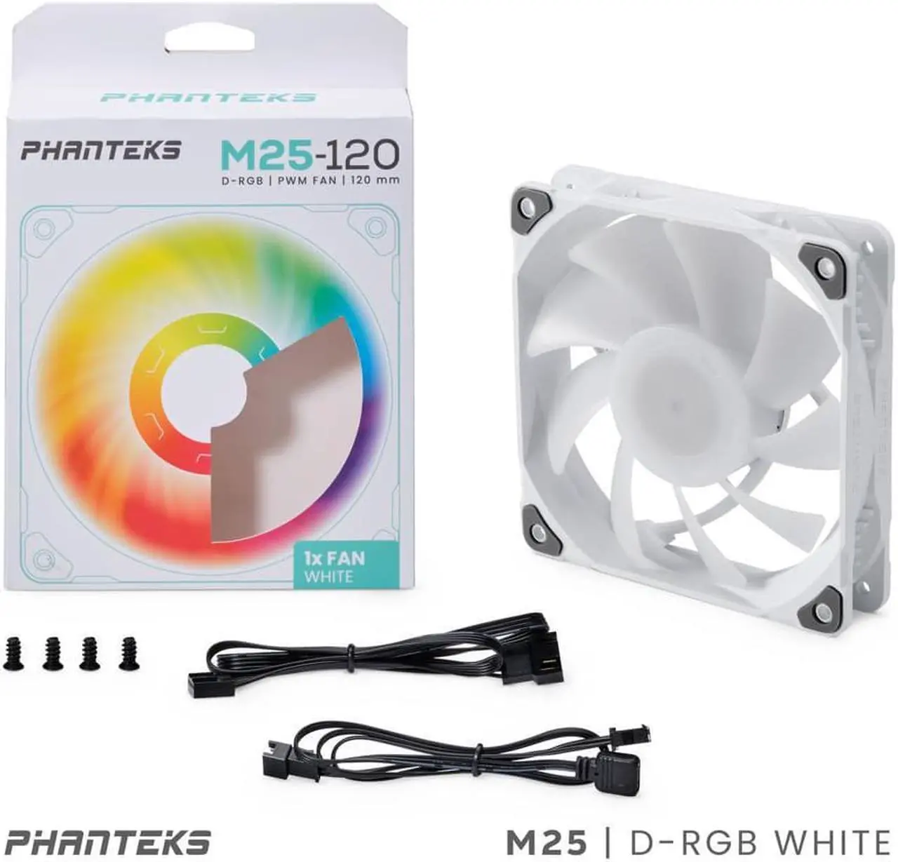 Phanteks M25-120 D-RGB fan, High-Airflow radiator performance, PWM ...