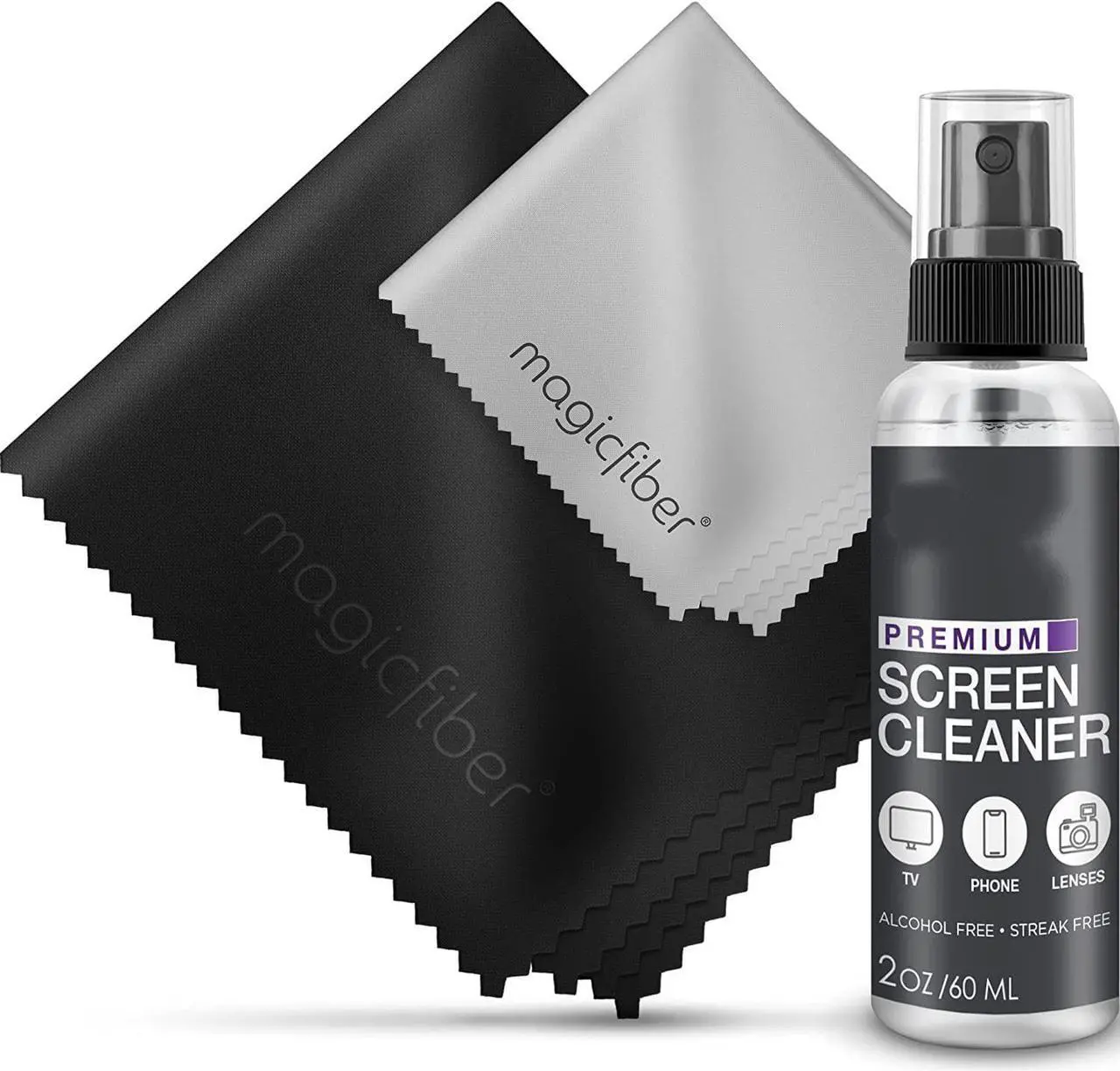 Screen Cleaner Spray Kit - TV, Laptop & Computer Screen Cleaner - Great ...