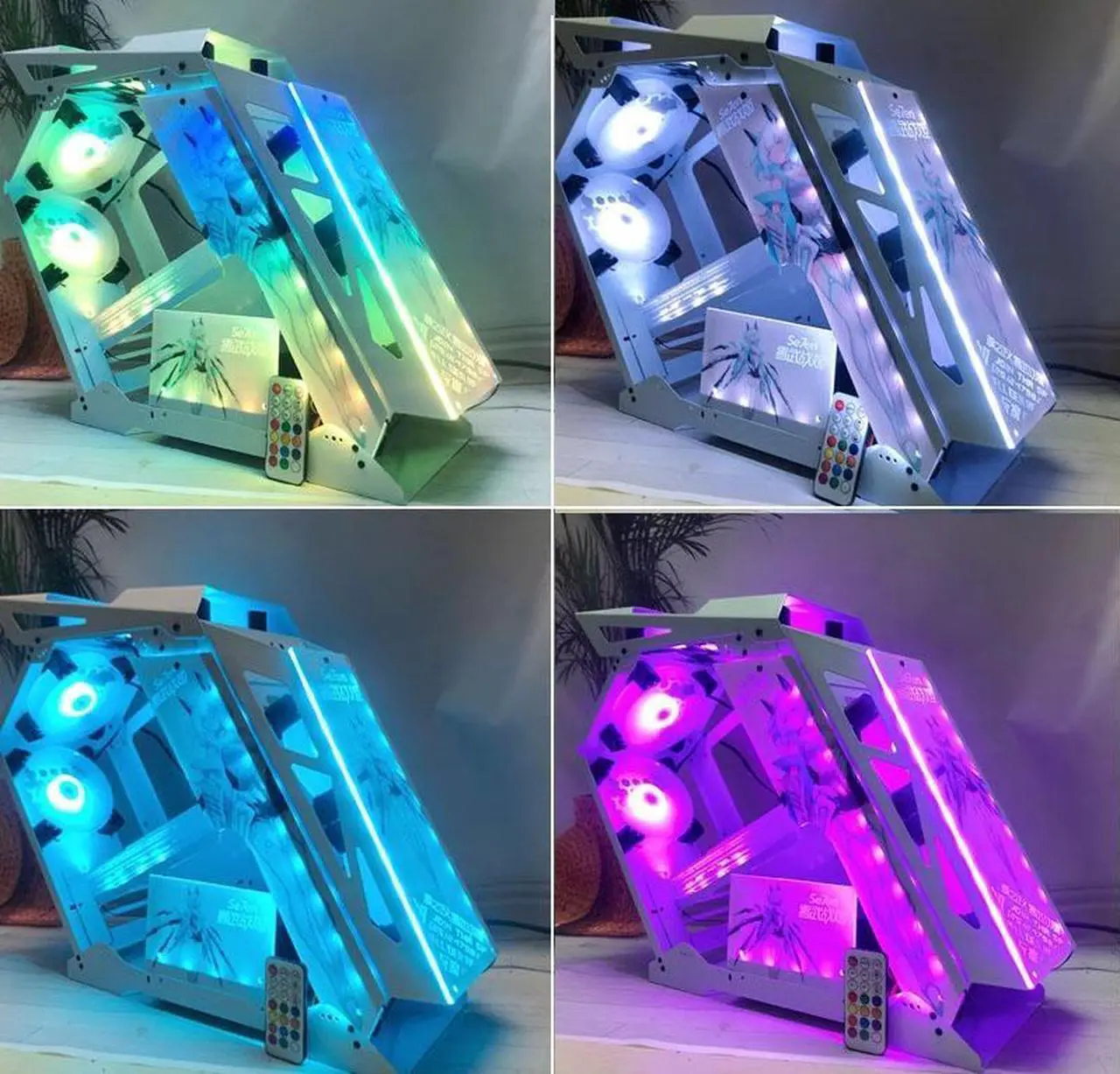 CORN Opened(Not Dustproof) PC Case, Tempered Glass Gaming Desktop ...