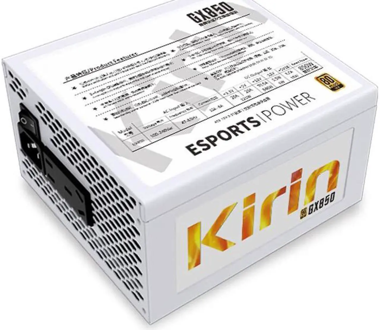 Kirin Gold GX850 Full-module Power Supply,850W 80Plus Gold Medal ...