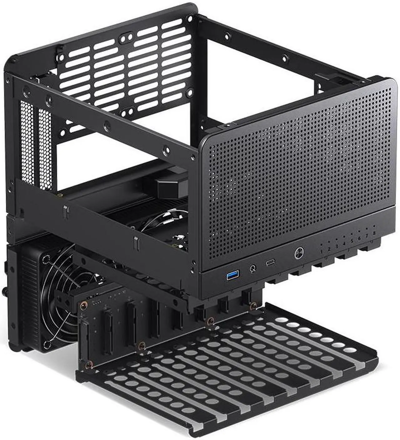 N3 8-Bay NAS Case Mini ITX Aluminum Chassis Applied in Fields Network ...