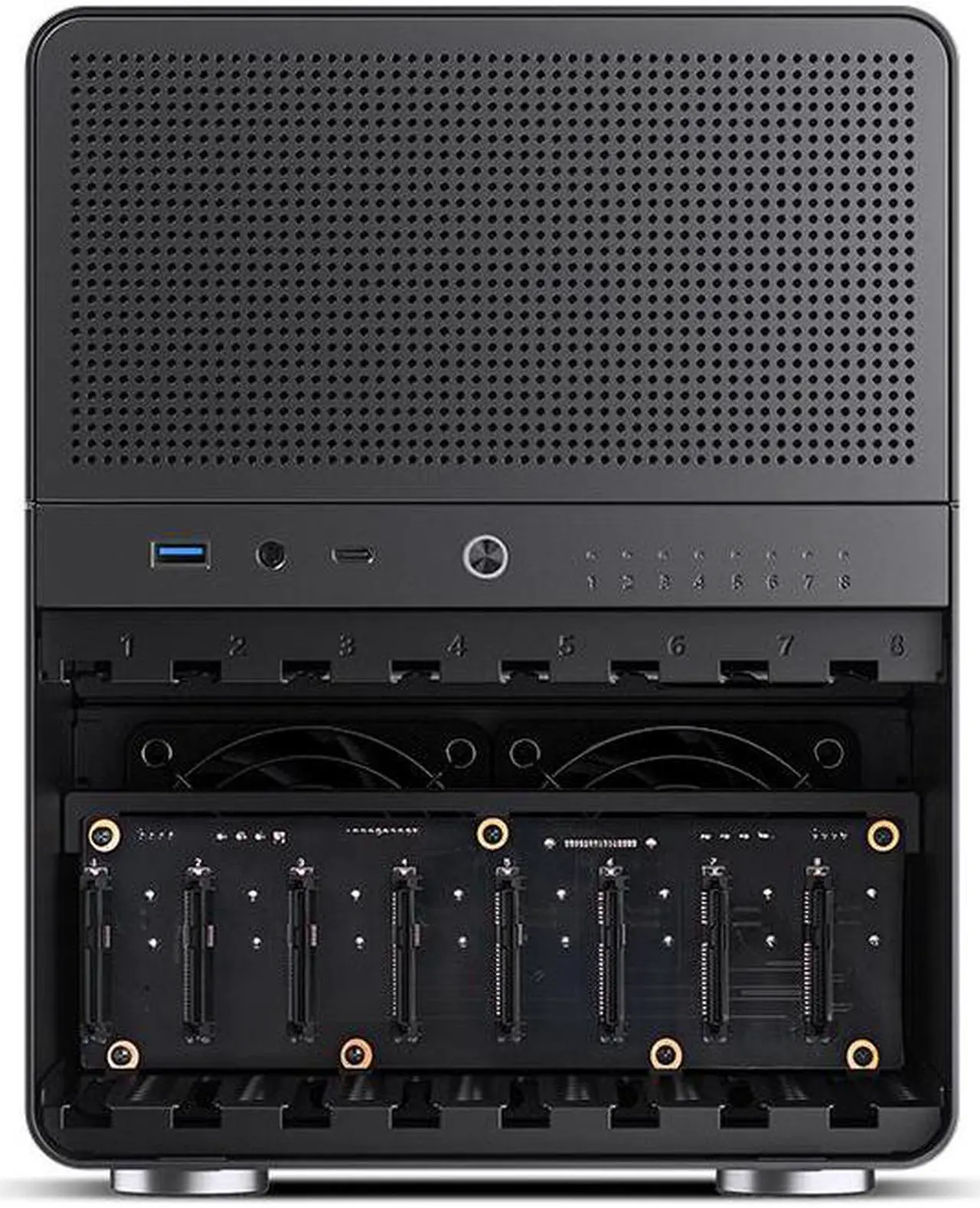 N3 8-Bay NAS Case Mini ITX Aluminum Chassis Applied in Fields Network ...