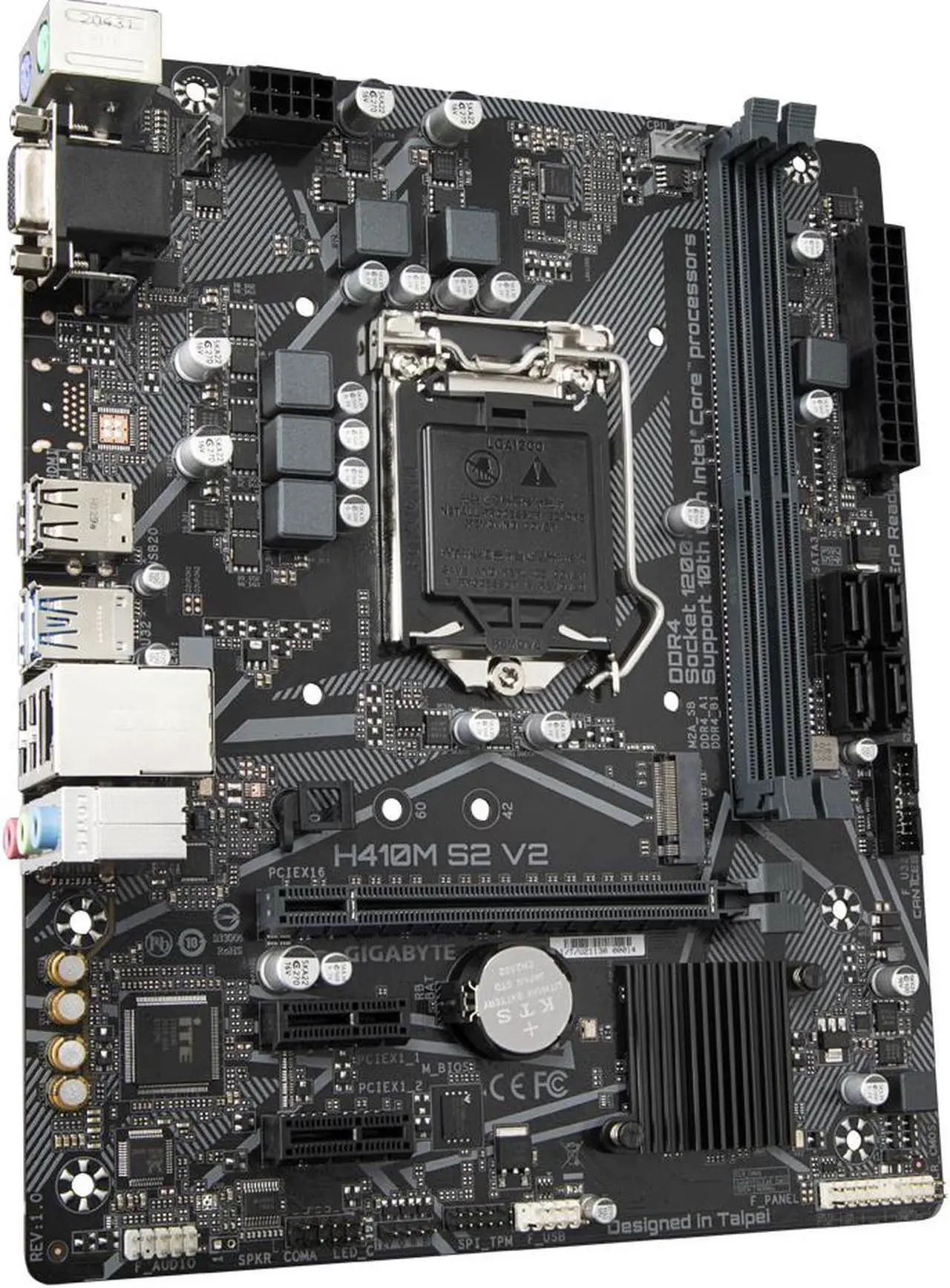 Used - Like New: GIGABYTE Motherboard H410M S2 V2 Intel H470 LGA 1200 ...