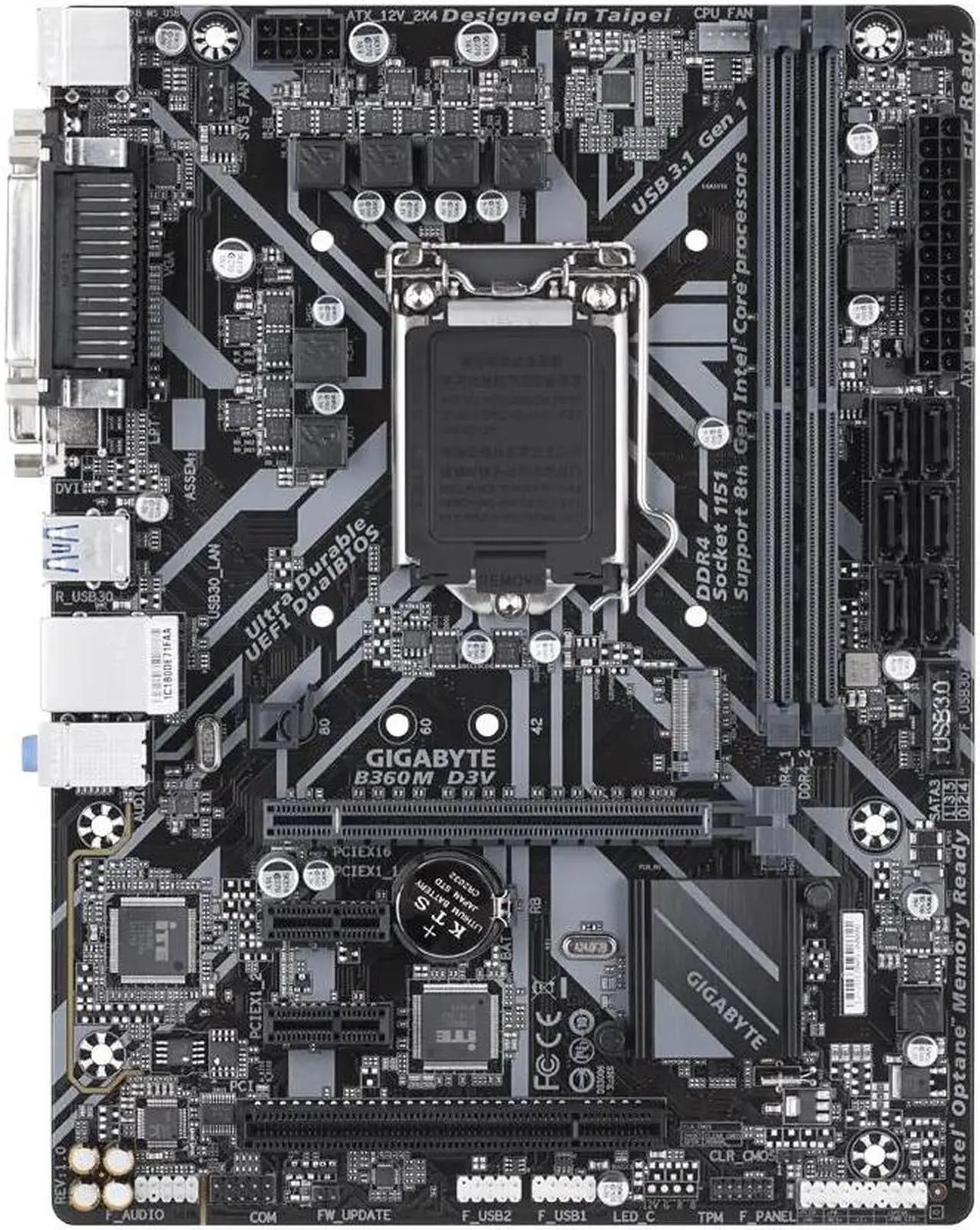 Refurbished: GIGABYTE B360M D3V motherboard with GIGABYTE 8118 Gaming ...