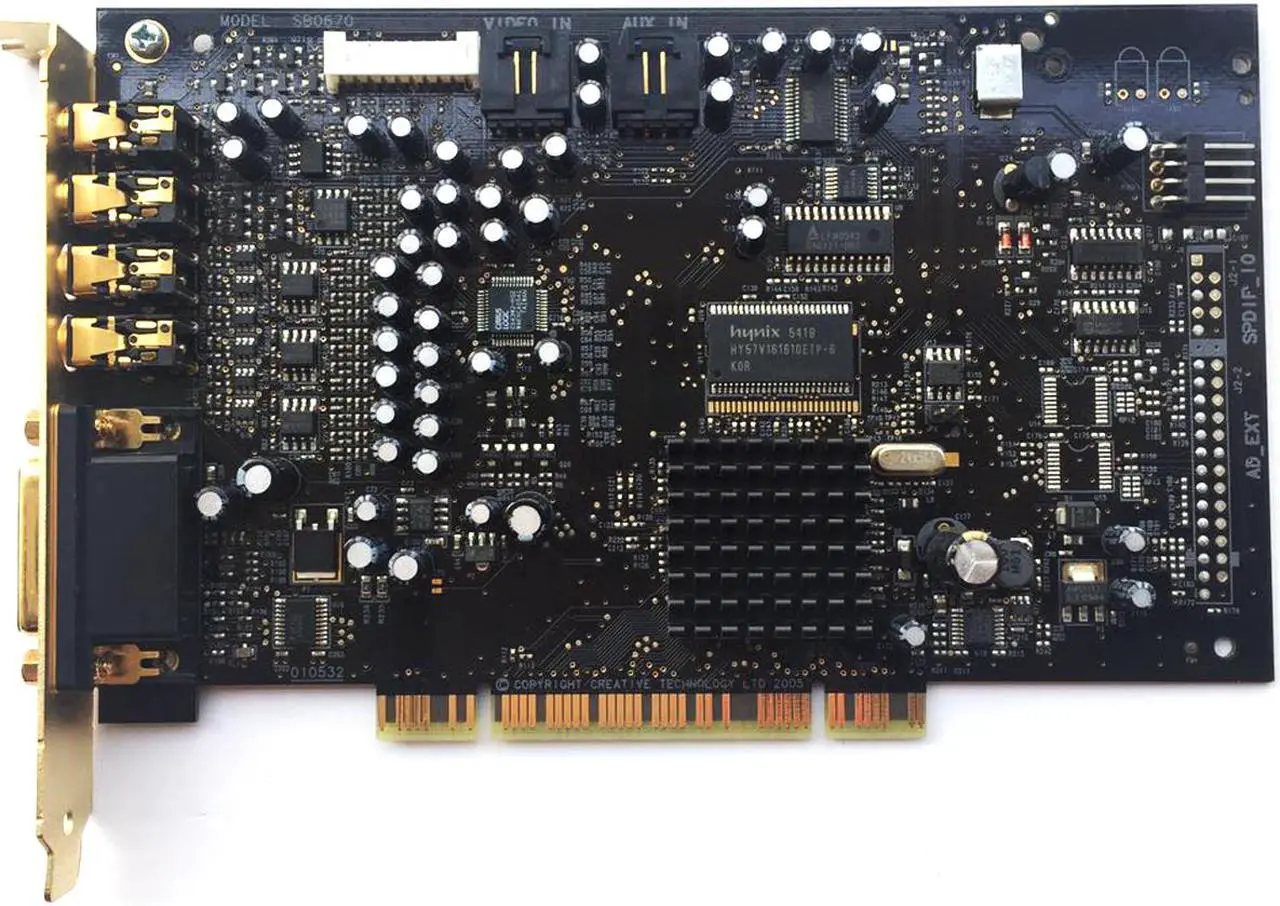 Refurbished: Creative Sound Blaster X-Fi SB0670 7.1 Channels Sound Card ...