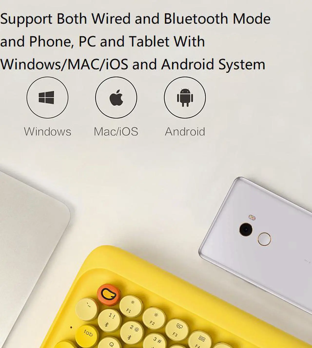 Lofree X B Duck All 78 Non-conflicting Keys , Ergonomic Design, Retro ...