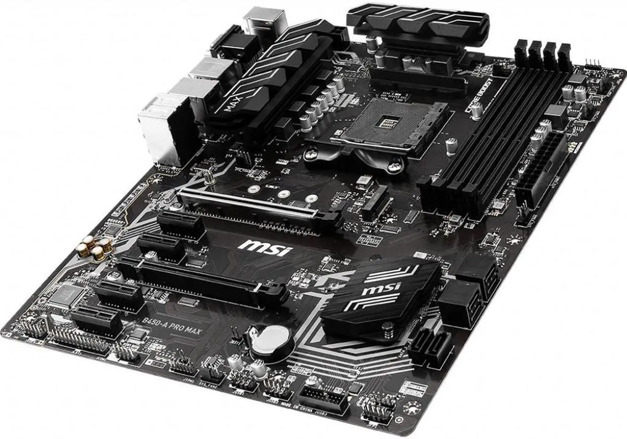 MSI PRO B450-A PRO MAX AM4 ATX AMD Motherboard - Newegg.com