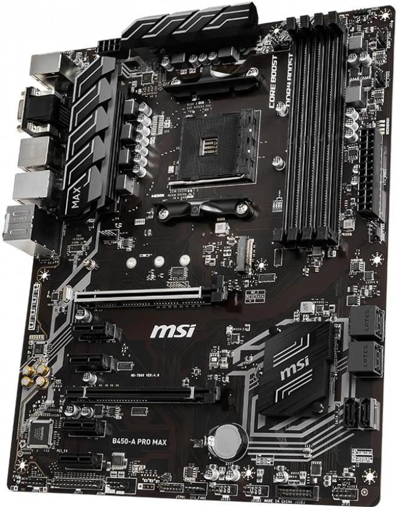 MSI PRO B450-A PRO MAX AM4 ATX AMD Motherboard - Newegg.com
