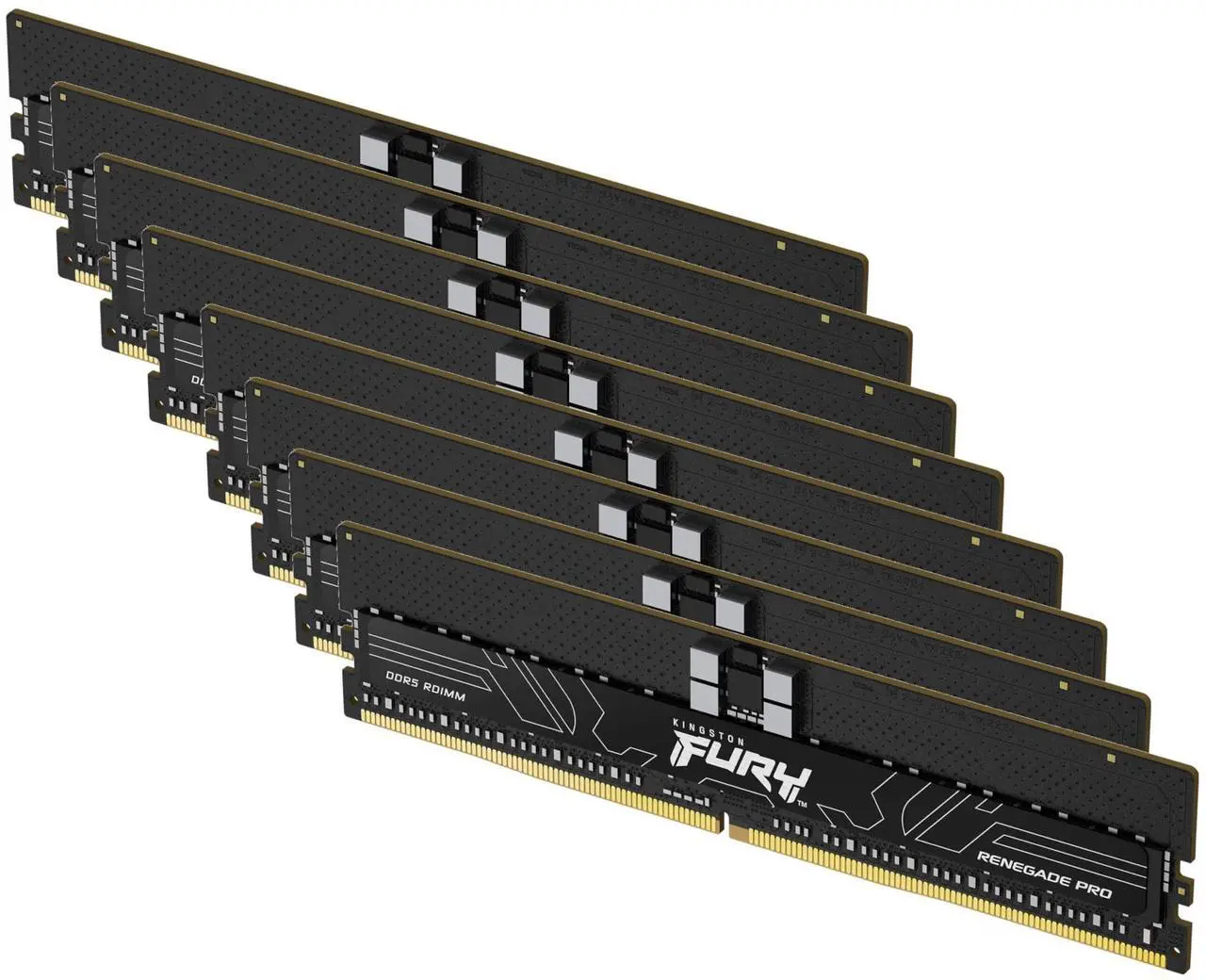 Kingston FURY Renegade Pro 128GB (8 x 16GB) DDR5 SDRAM Memory Kit - For Desktop PC, Workstation ...