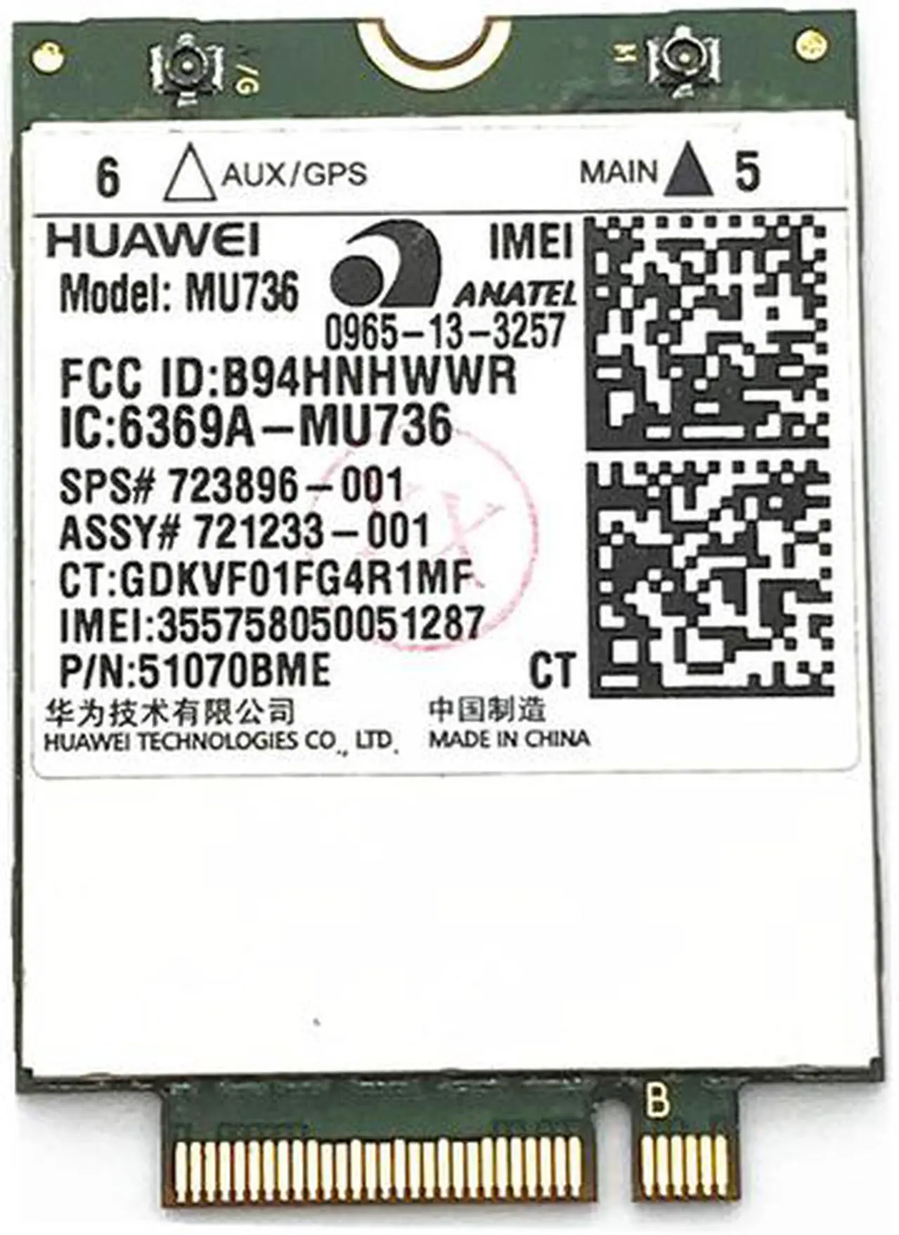 For Huawei MU736 3G WWAN Card Module For HP ProBook 430 440 640 645 650 ...