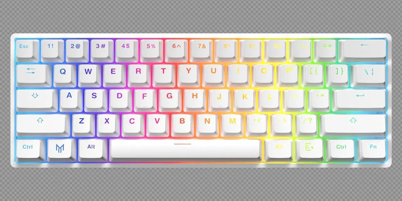 Matrix 60%Gaming Keyboard White - Newegg.com
