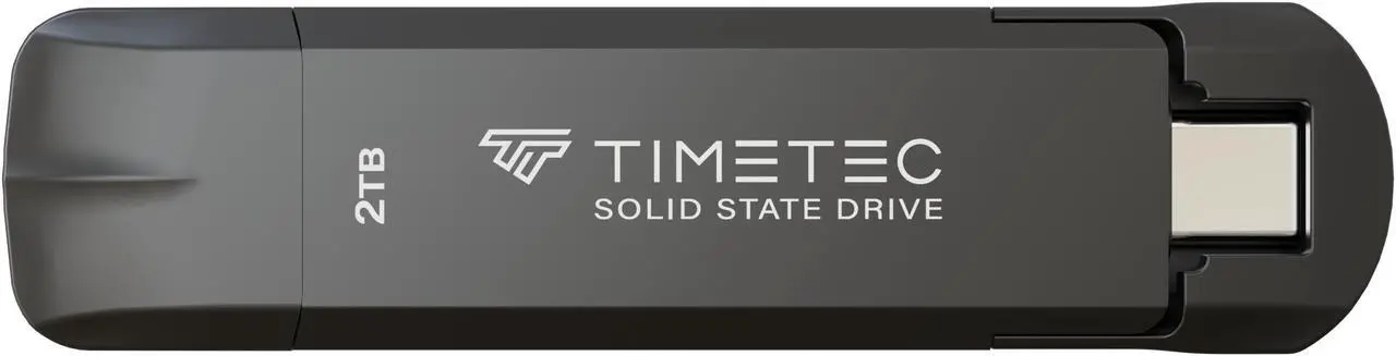Timetec 2TB Pro Portable USB 3.2 Gen 2 Type-C/Type-A SSD Read Speed 1000MB/s Solid State Drive ...